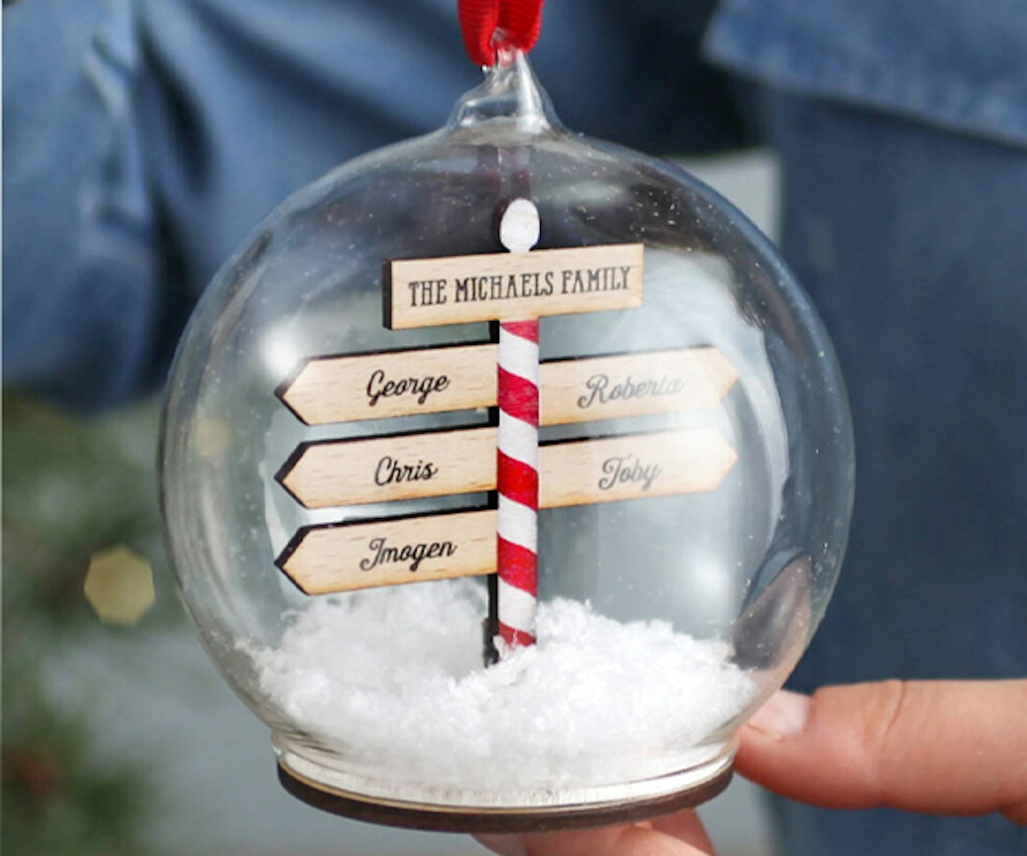 Personalised Christmas baubles
